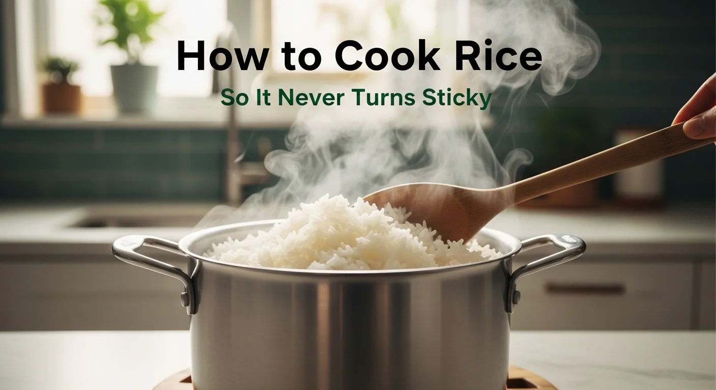 How to Cook Rice So It Never Turns Sticky - Recipe Camp