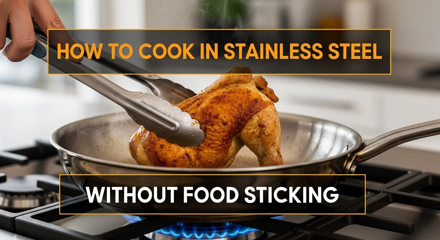 How to Cook in Stainless Steel Without Food Sticking - Recipe Camp